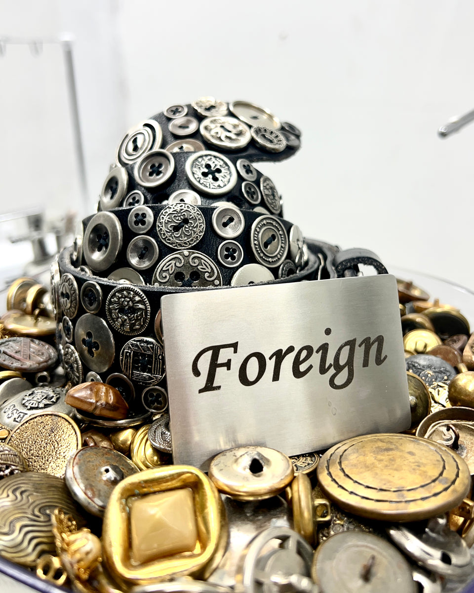 "1 of 1" The Button Belt – Vintage Stock Reserve